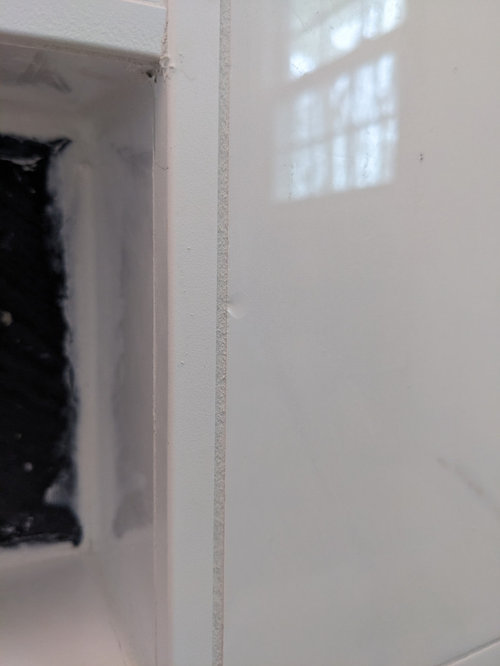 Chipped glazed ceramic tiles