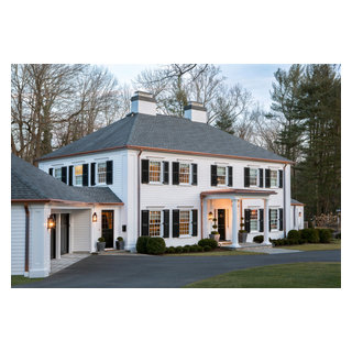 Exterior Renovation of Colonial Home with Copper Accents - Traditional ...