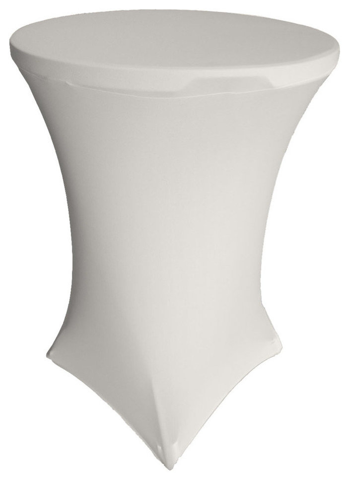 LA Linen Round Spandex Table Cover for Cocktail Tables, 36"x36 ...