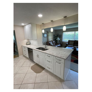 Kitchen Remodel Done in New Snow White Cabinets - Modern - Kitchen ...