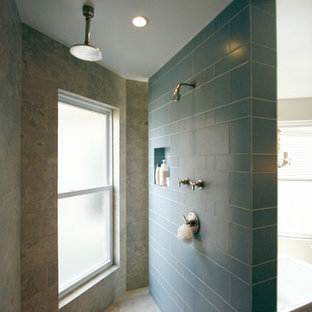 Blue Tile Shower | Houzz
