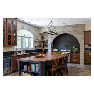 Transitional Modern English Cottage Kitchen - Transitional - Kitchen ...