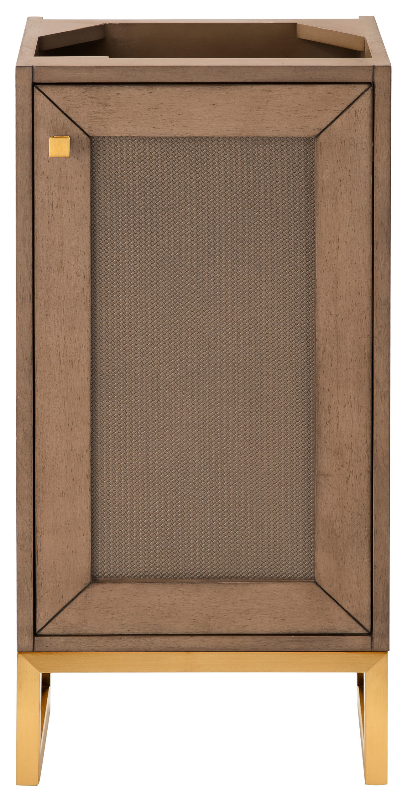 Chianti 16" Vanity, Whitewashed Walnut, Radiant Gold - Contemporary ...