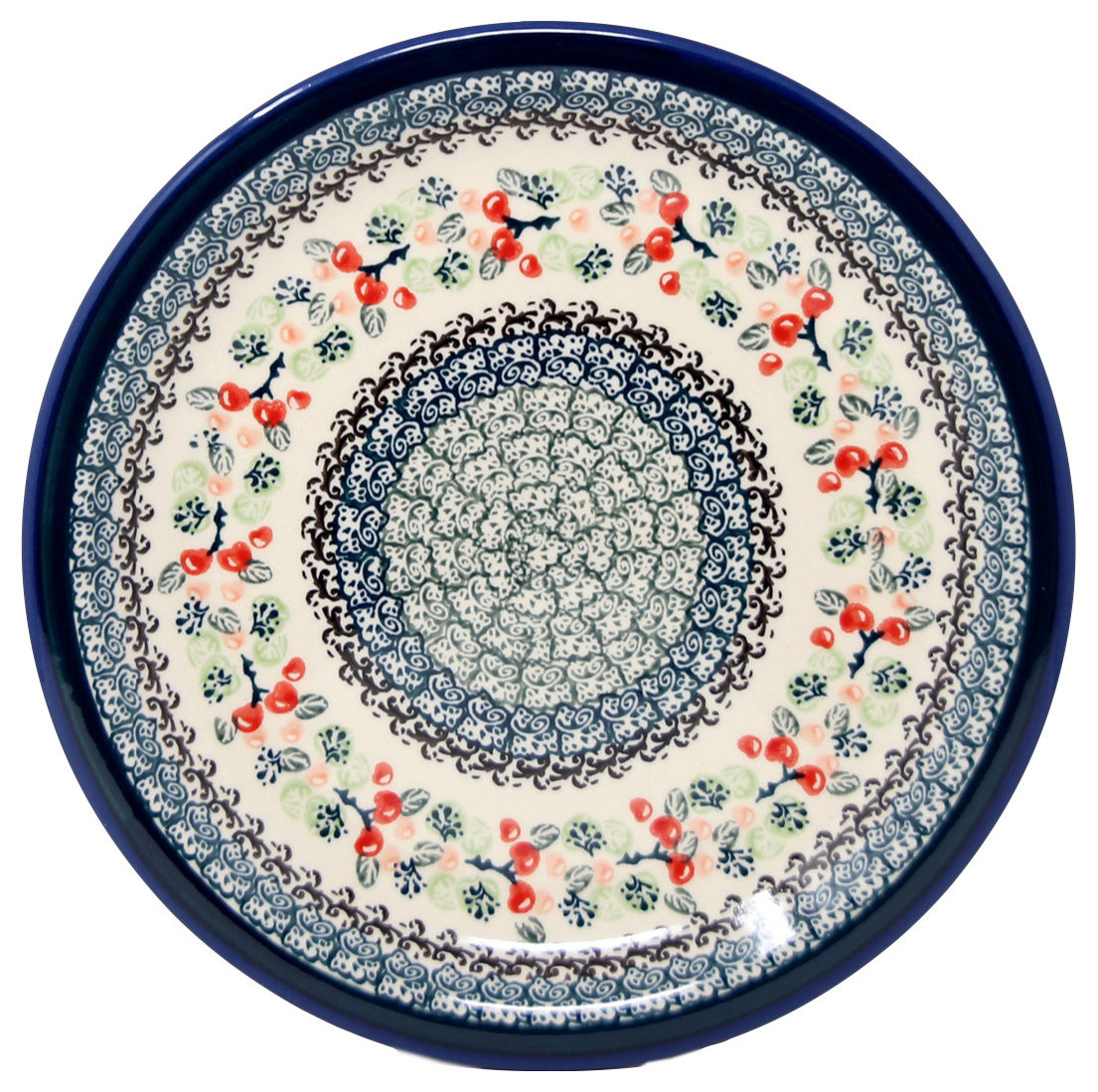 Polish Pottery Dinner Plate, Pattern Number: DU158 - Farmhouse - Dinner ...
