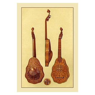 Queen Elizabeth's Lute, 24" x 36" - Traditional - Prints And Posters ...