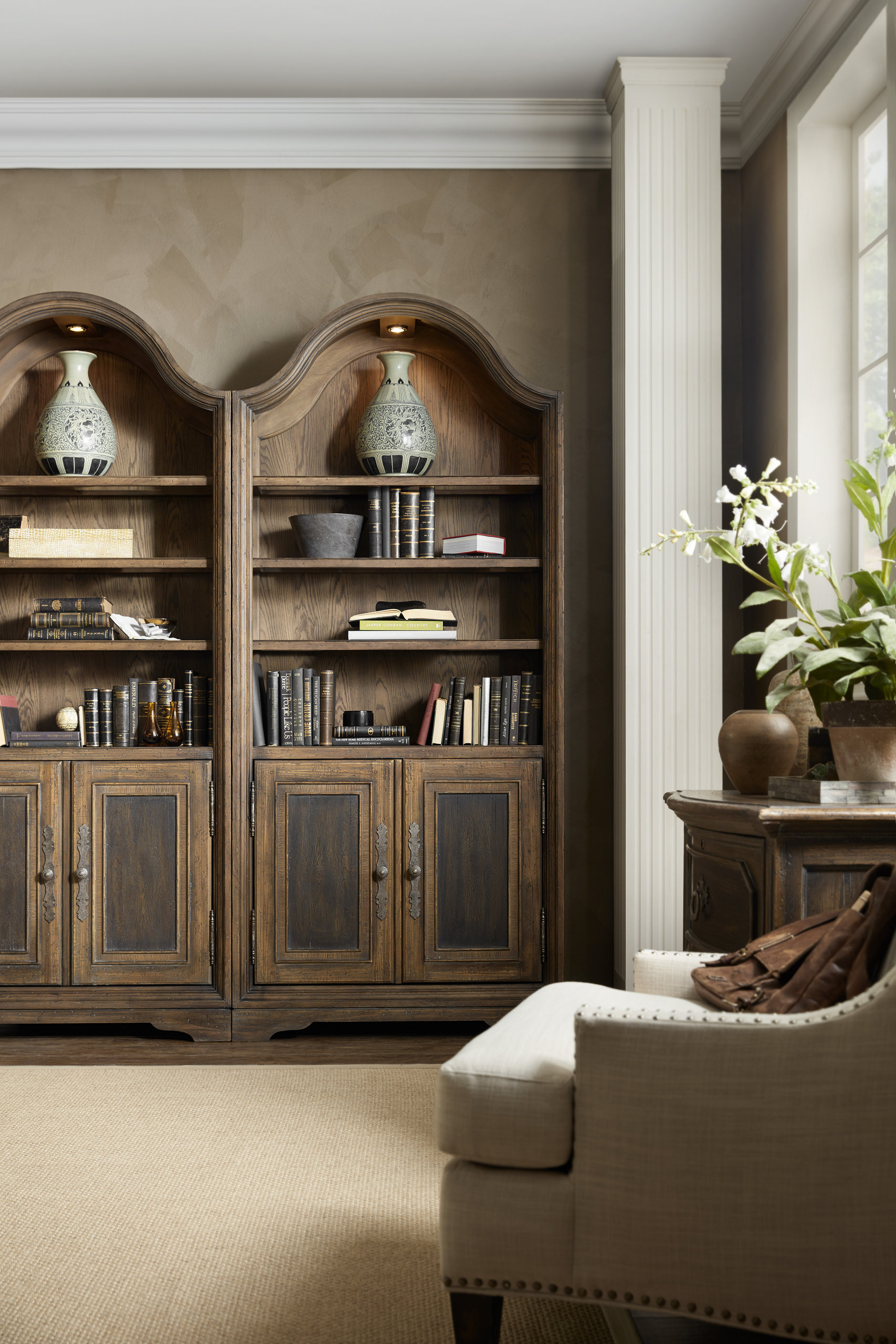 Pleasanton Bunching Bookcase - Traditional - Display And Wall Shelves ...