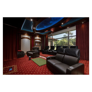 Home Theater/Golf Simulator - Traditional - Home Theater - Orlando - by ...