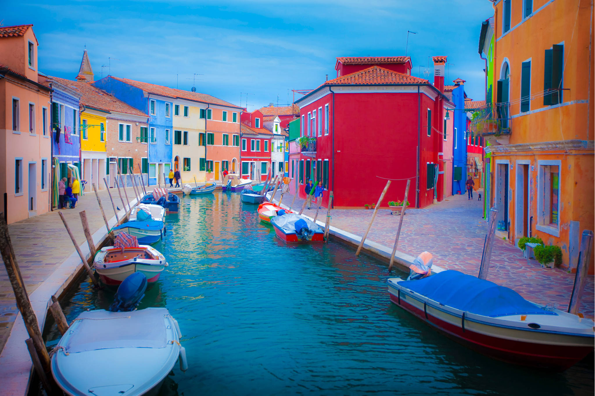 Colors of Burano, Aluminum, 18"x12" - Contemporary - Prints And Posters ...