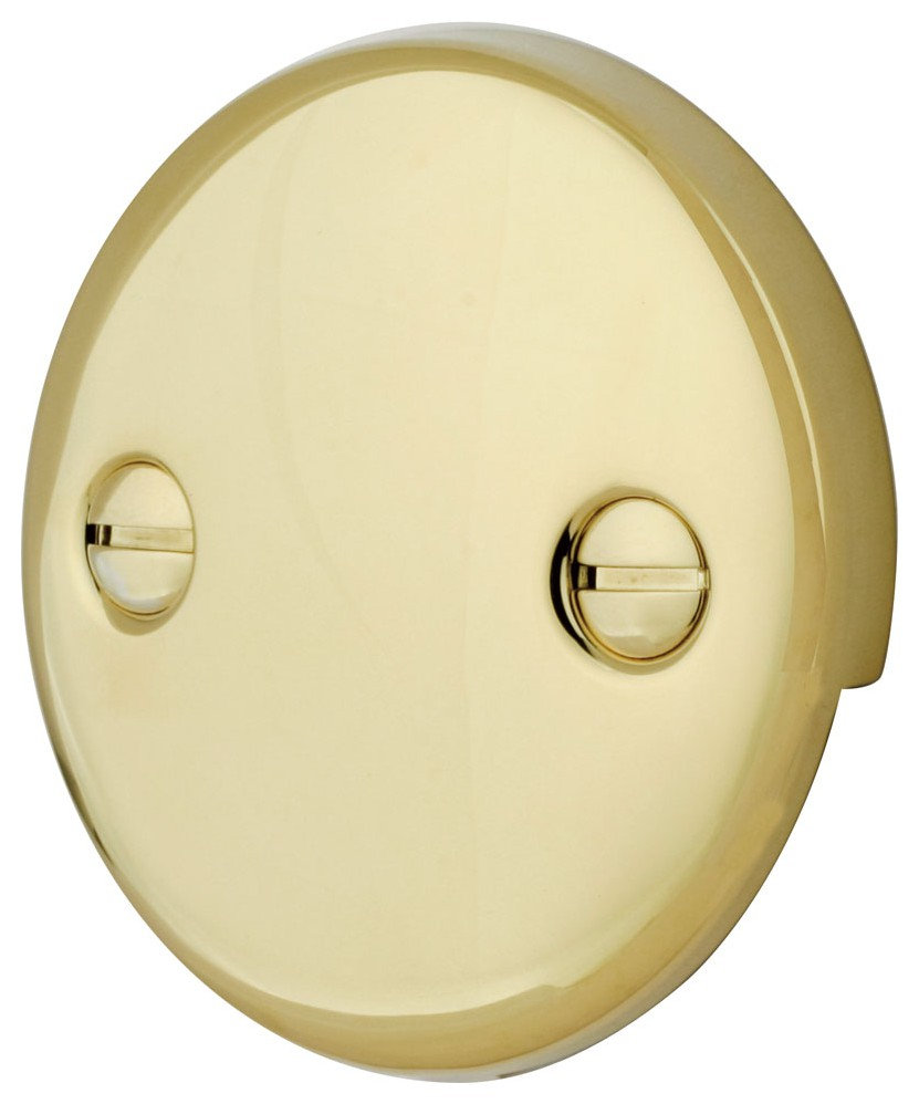 Plumbing Parts 2 Hole Overflow Round Plate - Contemporary - Tub And ...