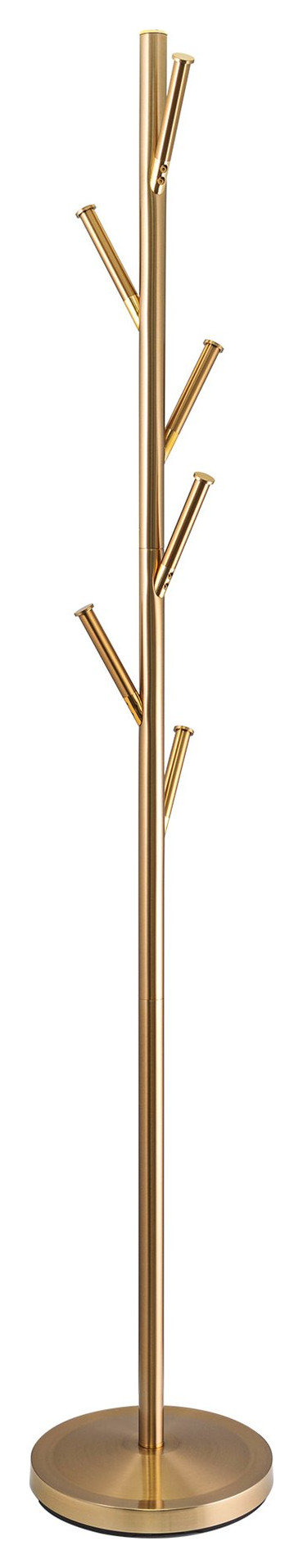 Kira Home Addison 68" 6 Hook Free Standing Metal Coat Rack, Weighted ...