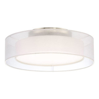 Modern Forms Metropolis 18" Ceiling Light in Brushed Nickel, 18.000 ...