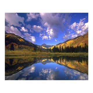 "Haystack Mountain, Maroon Bells, Snowmass Wilderness" Paper Art, 22 ...