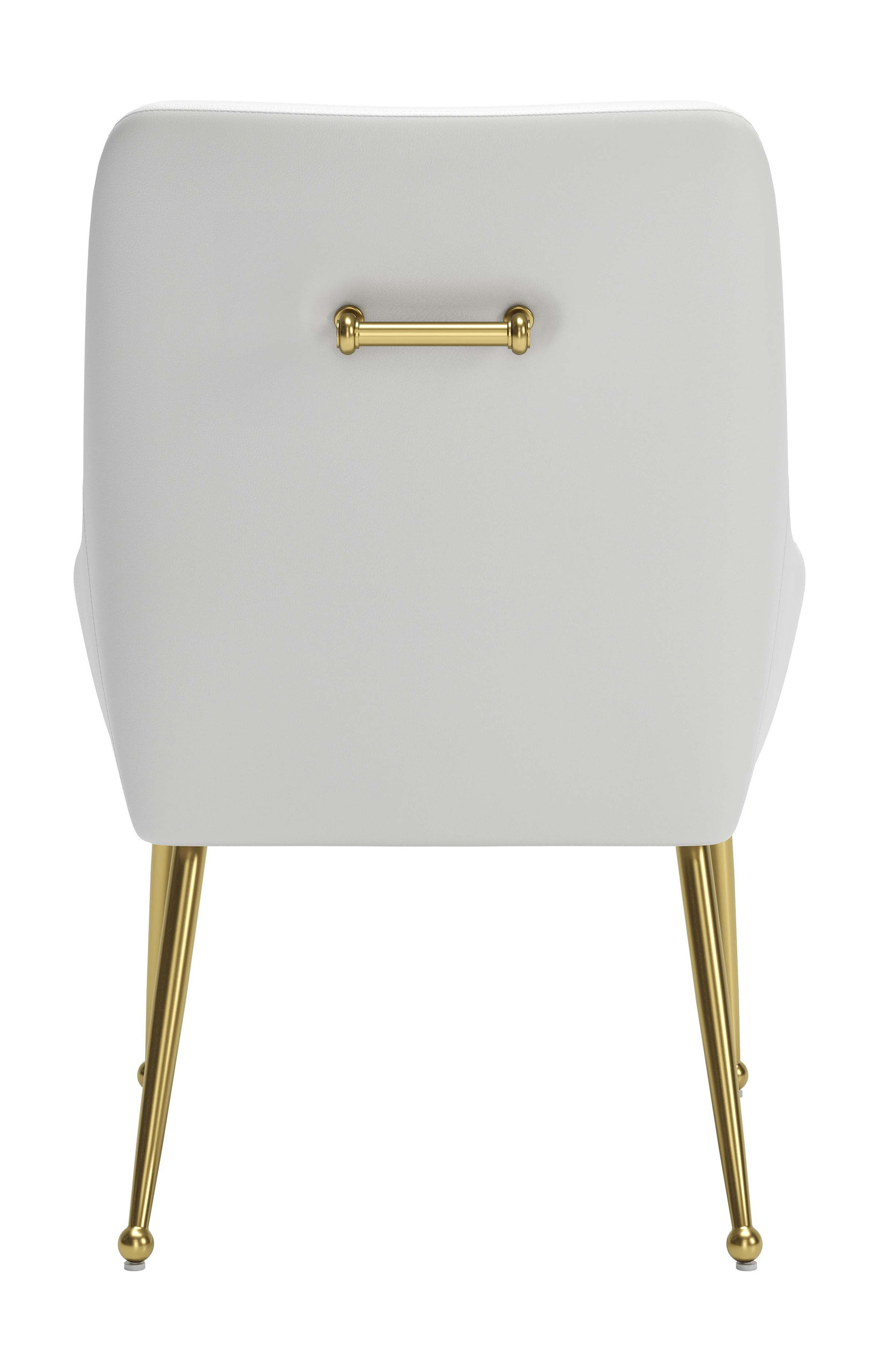 Maxine Dining Chair White & Gold - Midcentury - Dining Chairs - by ...