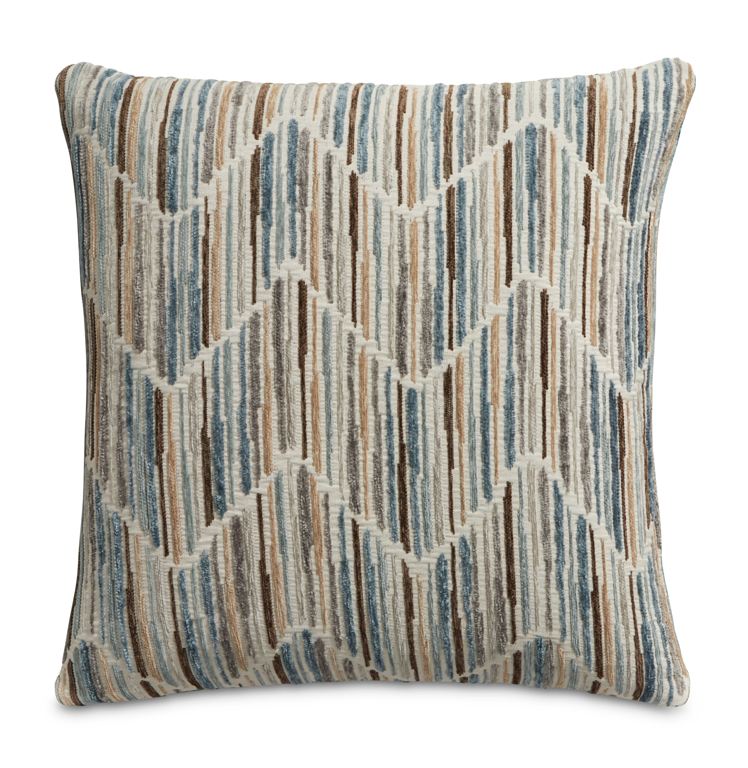 Renue Augusta 19" Square Throw Pillow, Set of 2, Vapor Blue - Contemporary - Decorative Pillows ...