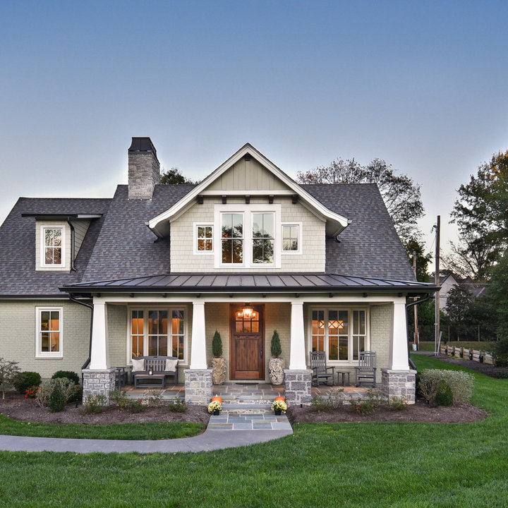 75 Beautiful Exterior with a Gable Roof Ideas & Designs - September ...