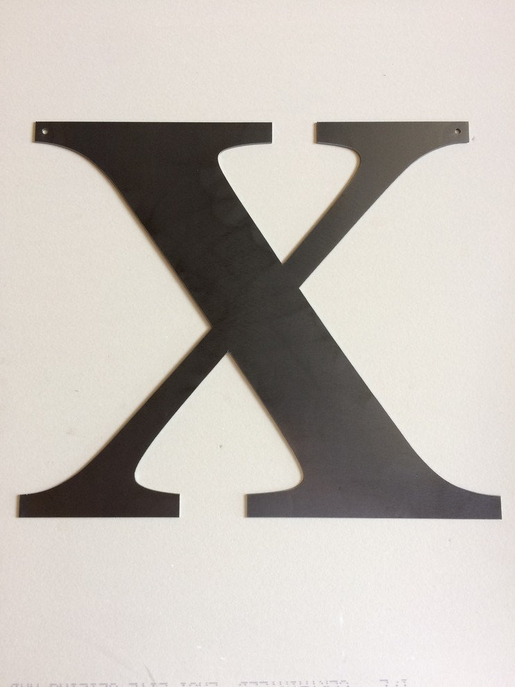 Rustic Large Letter "X", 24" - Contemporary - Wall Letters - by ...