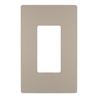 Legrand Radiant Screwless Wall Plate Plastic 1G, Nickel - Contemporary ...