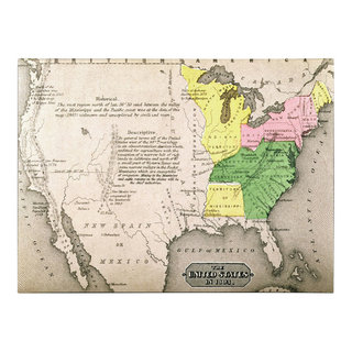 'Map of the United States, 1803' Canvas Art, 14" x 19" - Traditional ...