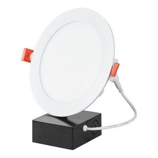 VEVOR LED Recessed Light 4 Pack Canless Ceiling Wafer Downlight 1200LM ...