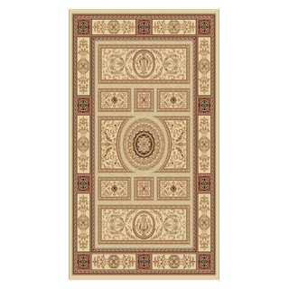 Legacy Ivory Rug, 5'3"x7'7" - Traditional - Area Rugs - by Dynamic Rugs ...