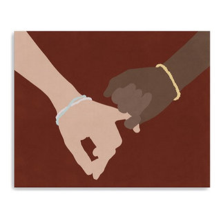 Large Friendship Promise Canvas Wall Art - Contemporary - Prints And ...