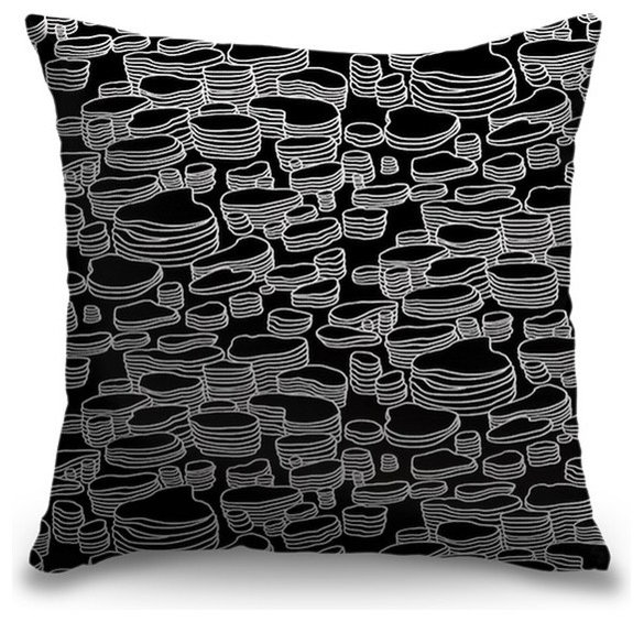 "Canyon Topography Inverted" Pillow, 18" x 18" - Contemporary ...
