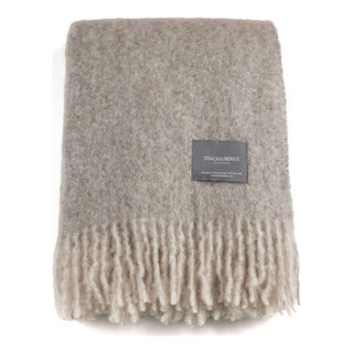 Light Taupe Mohair Throw - Contemporary - Throws - by Room With a Soul ...