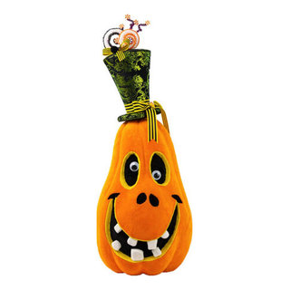 December Diamonds Halloween Carnival 24" Funny Face Pumpkin ...