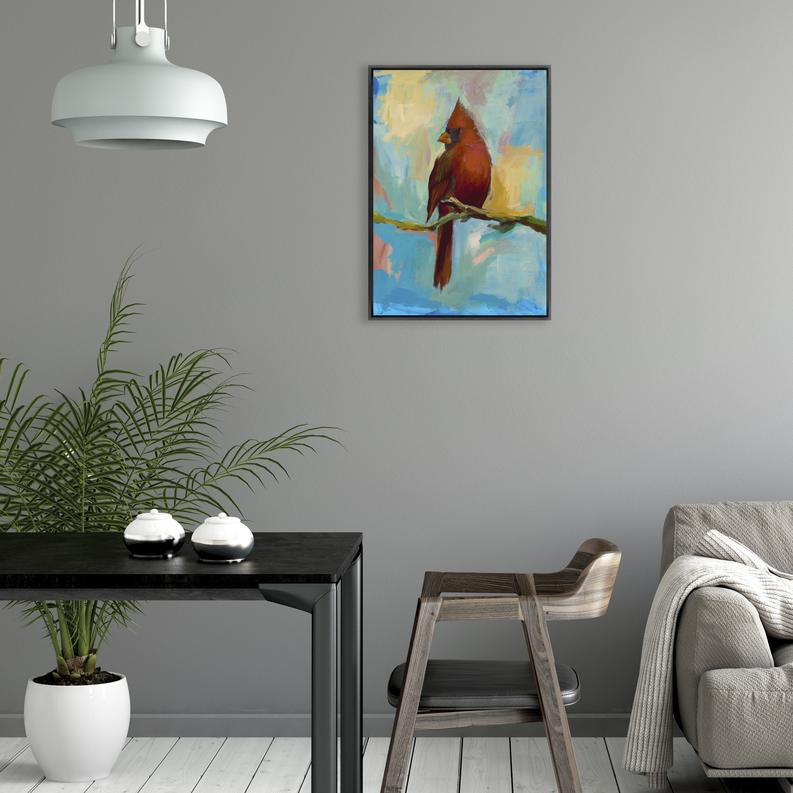 Red Cardinal, 24 x 34 - Contemporary - Prints And Posters - by Chelsea ...