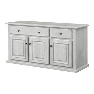 60" Traditional Premiere Solid Wood Sideboard Buffet - Traditional ...
