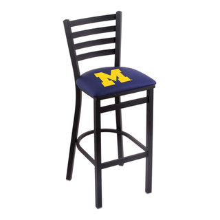 Holland L004 Michigan 30" Stationary Bar Stool - Black - Contemporary ...