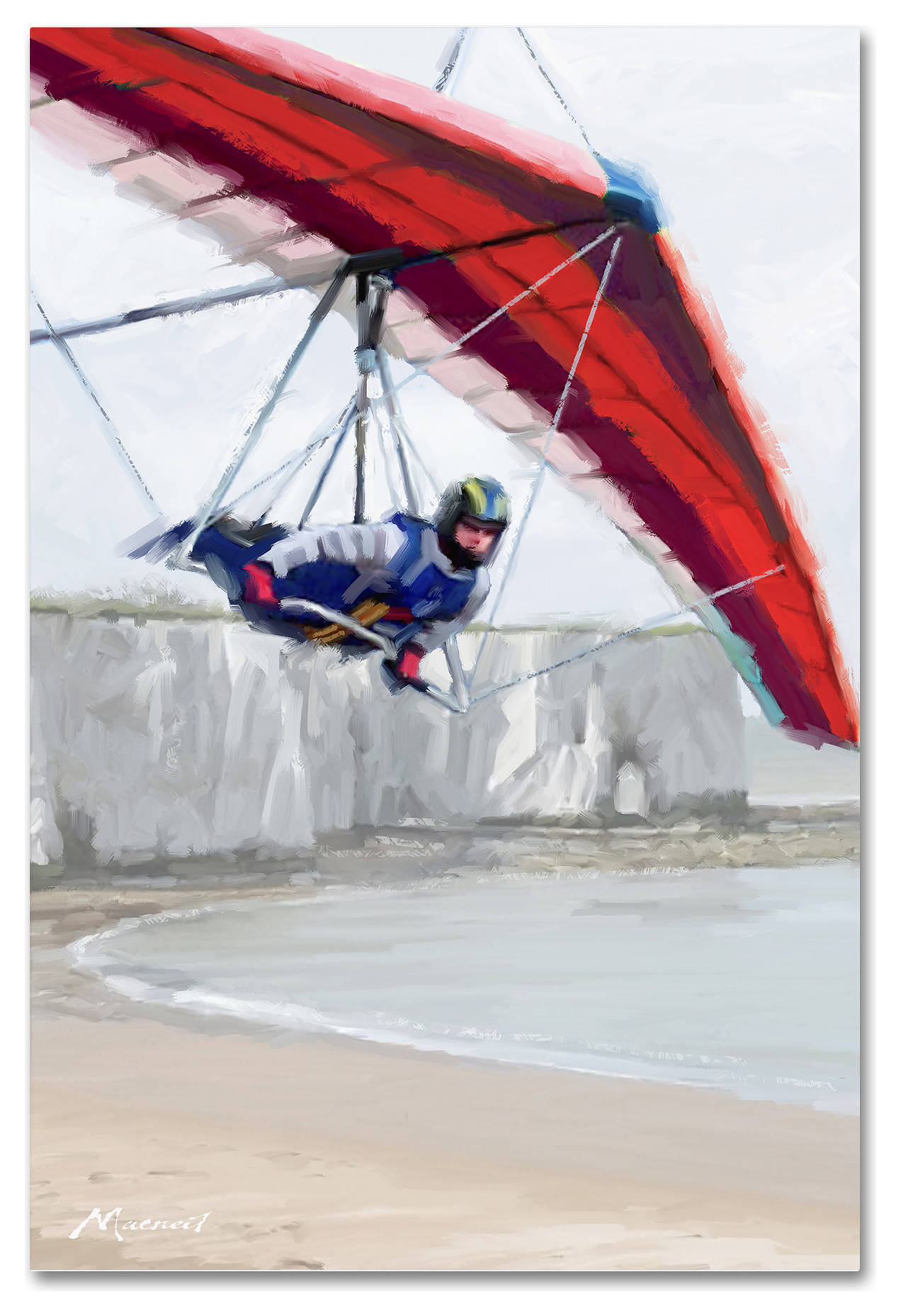 The Macneil Studio 'Hang Glider' Canvas Art, 22"x 32" - Beach Style ...