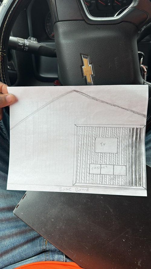 Design Triangular Wall a Challenge! Any ideas??