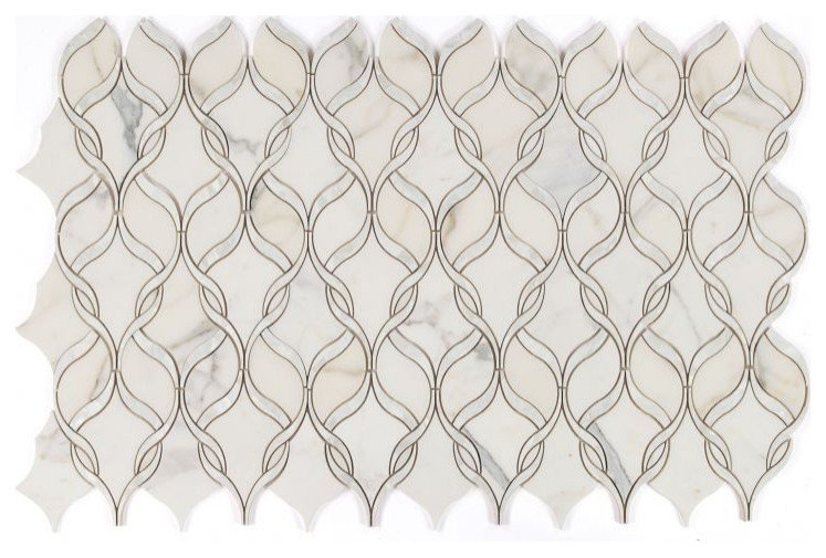 Prestige Pearl Calacatta 7.25 x 11.75 - Mediterranean - Mosaic Tile ...