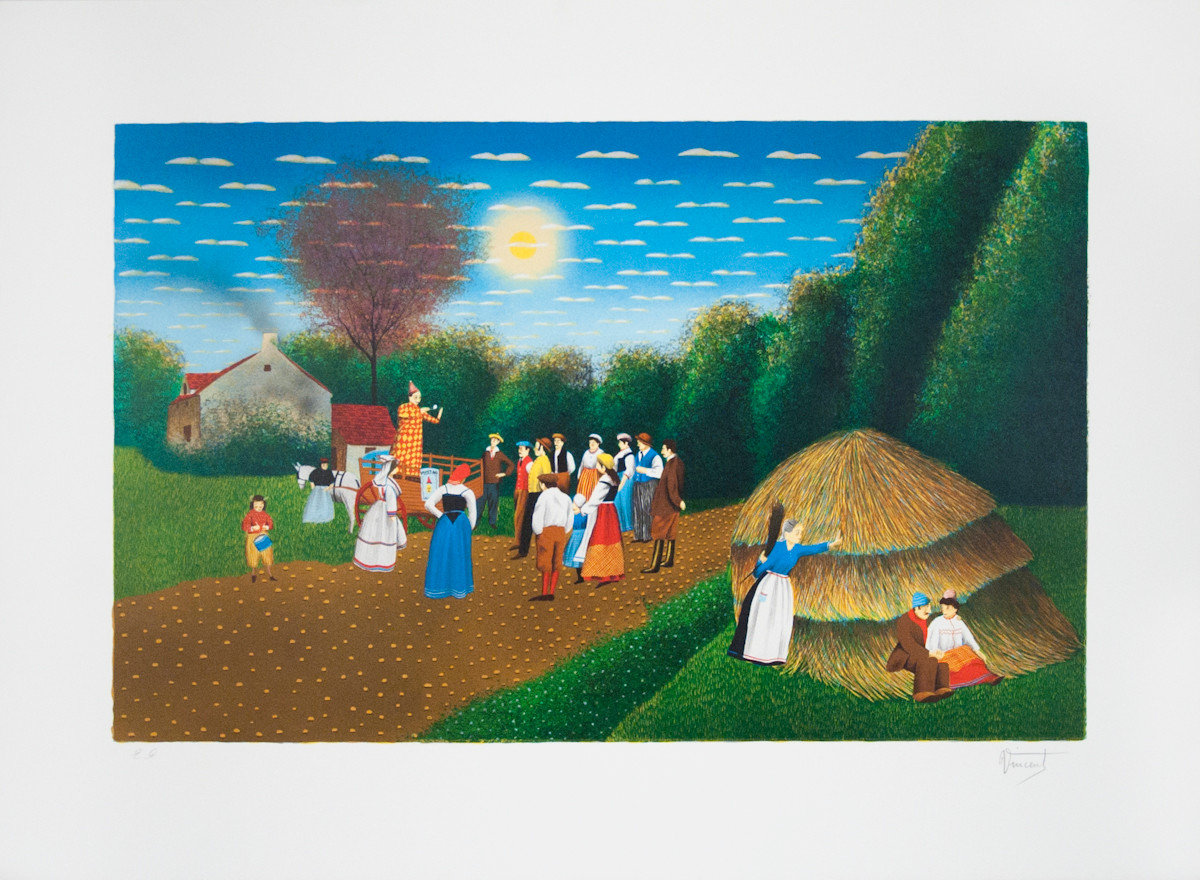Louis Vincent "Evening Rejoice" Signed Lithograph Art - Contemporary ...