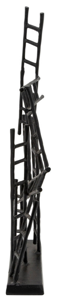 24" Ladders Sculpture, Black - Industrial - Decorative Objects And ...