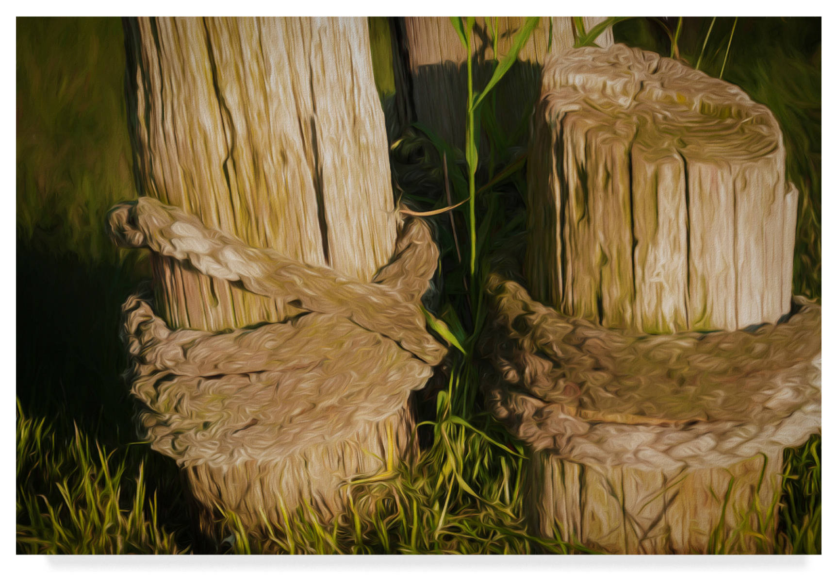 "Old Ropes And Dock Post At Dusk" by Anthony Paladino, Canvas Art, 30 ...
