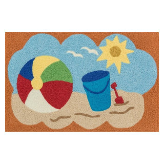 Loloi Angelou An25 Orange/Multi Rug 1'9"x2'9" Hearth, 1'9"x2'9" - Beach ...