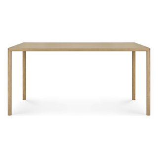 Oiled Oak Scandi Dining Table | OROA Air, 63"w X 32"d X 30"h ...