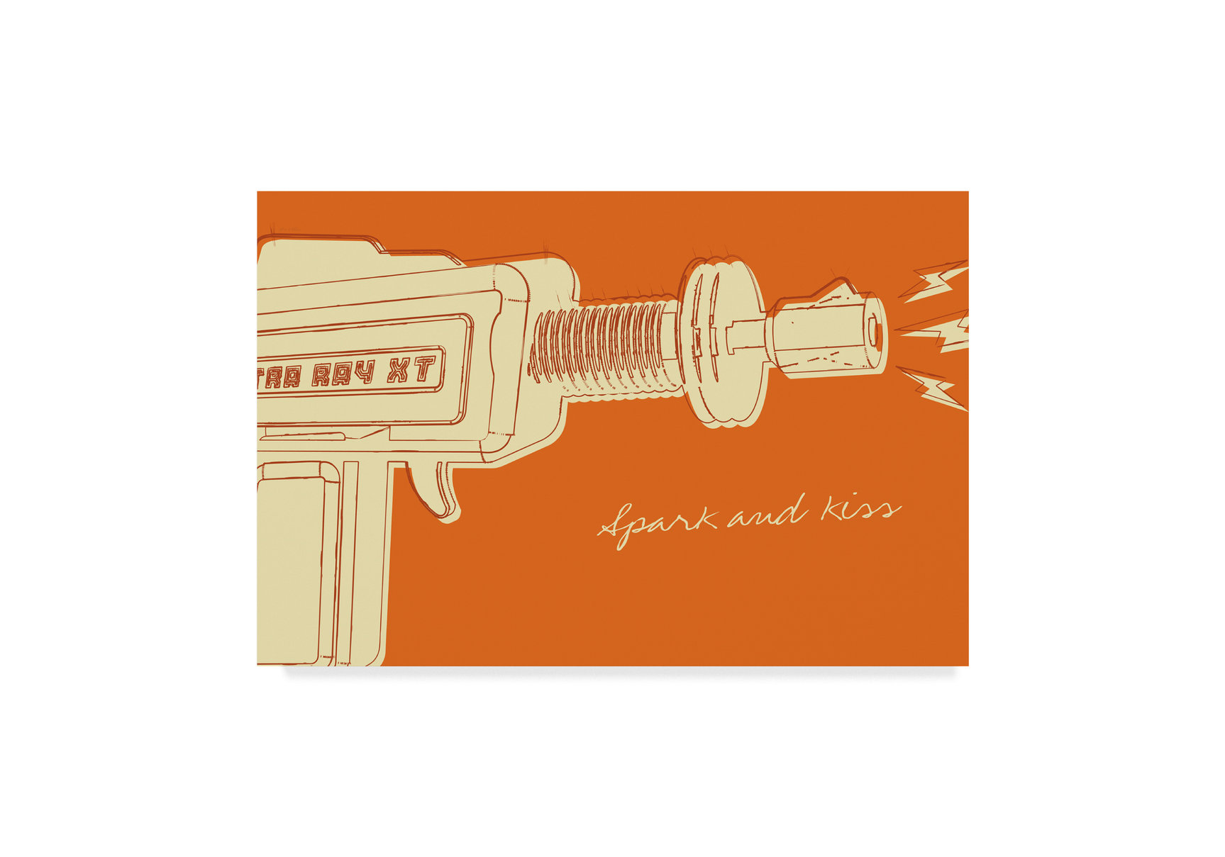 John W. Golden 'Lunastrella Ray Gun Orange' Canvas Art, 19"x12 ...