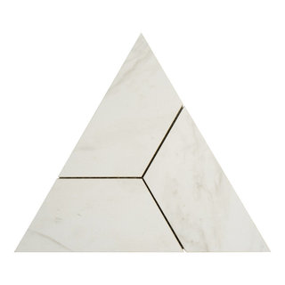 Triangle Porcelain Mosaic Wall & Floor Tile - Contemporary - Wall And ...
