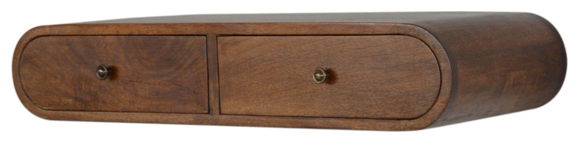 Floating Chestnut London Console - Transitional - Console Tables - by ...