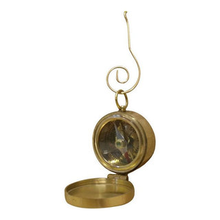 Solid Brass Decorative Compass With Lid Christmas Ornament 4" - Beach ...