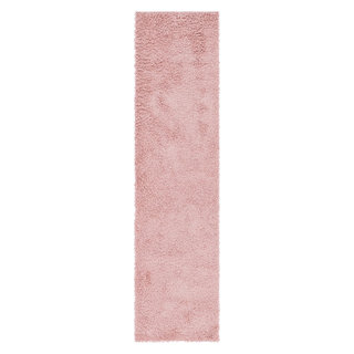 Rug Unique Loom Davos Shag Dusty Rose Runner 2' 7 x 10' 0 ...