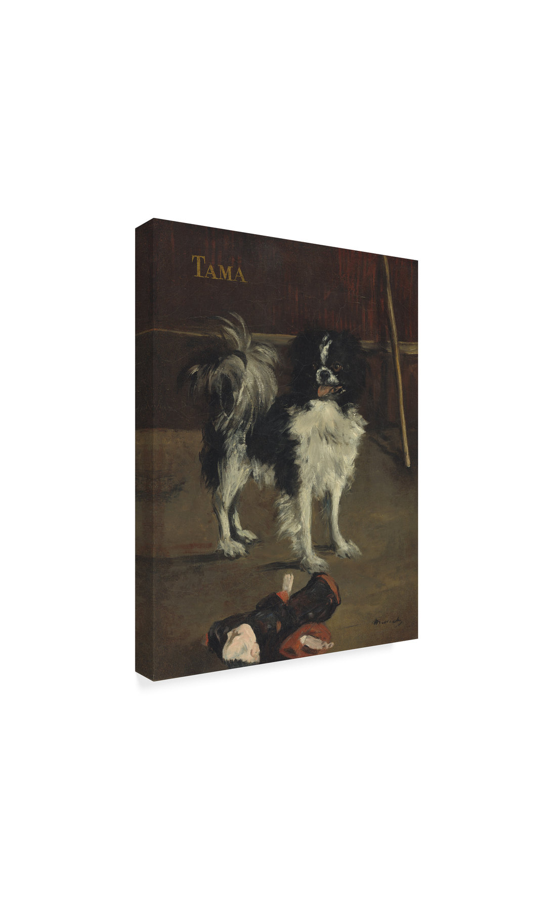 Edouard Manet 'Tama The Japanese Dog' Canvas Art, 24"x18 ...