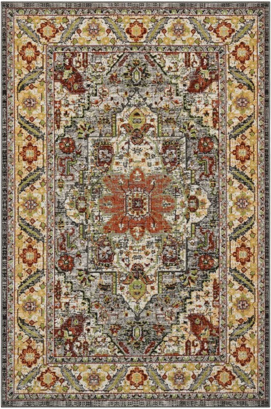 Nourison Aria Multicolor Area Rug, 5'3"x7'3" - Mediterranean - Area ...
