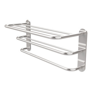Three Tier Hotel Style Towel Shelf With Drying Rack - Contemporary ...