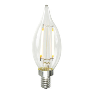 C32 LED Filament 1.6W Bulb 1 and Pack, Warm White, CA10 - Contemporary ...