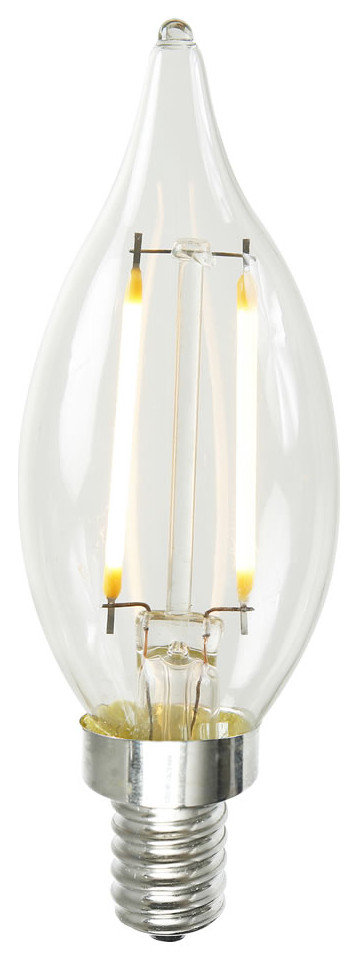 C32 LED Filament 1.6W Bulb 1 and Pack, Warm White, CA10 - Contemporary ...
