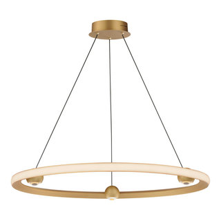 Nodes LED Pendant, Gold - Modern - Pendant Lighting - by Lampclick | Houzz